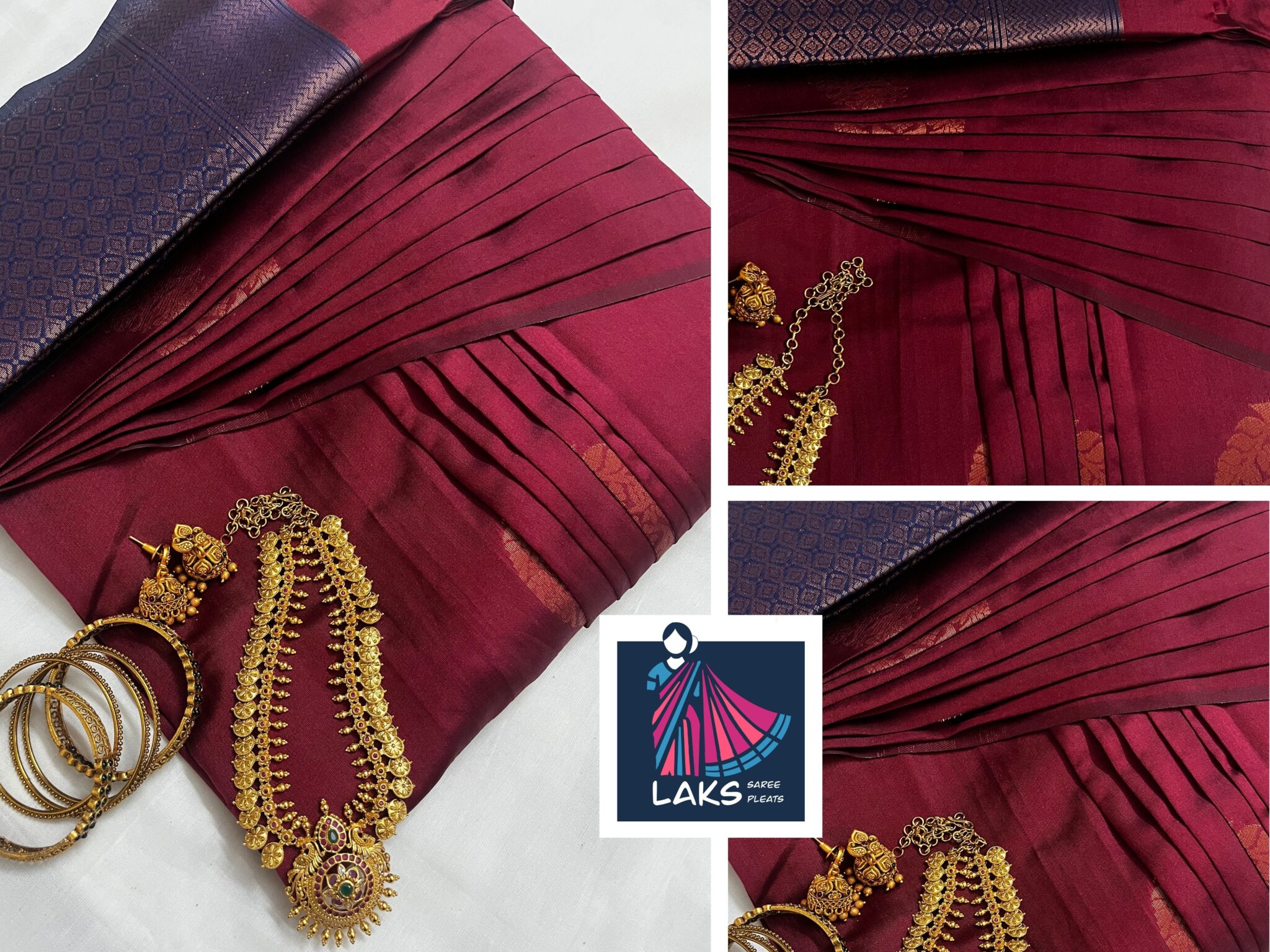 Saree Pre Pleating – The Secret to a Perfect Drape Every Time - Laks ...